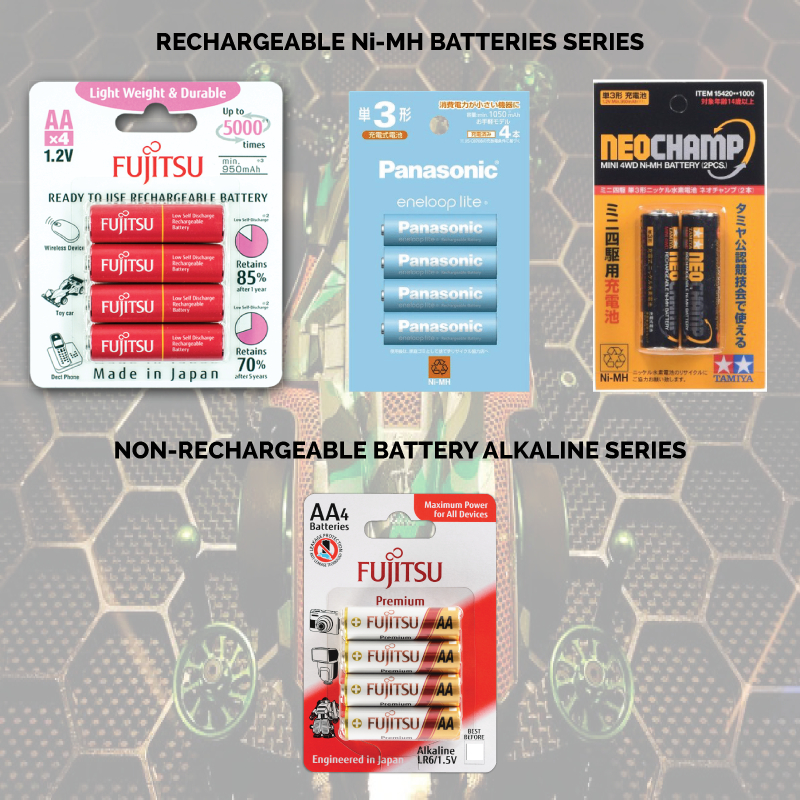 Fujitsu / Panasonic Eneloop / Neochamp Recharageable NiMH Battery ...