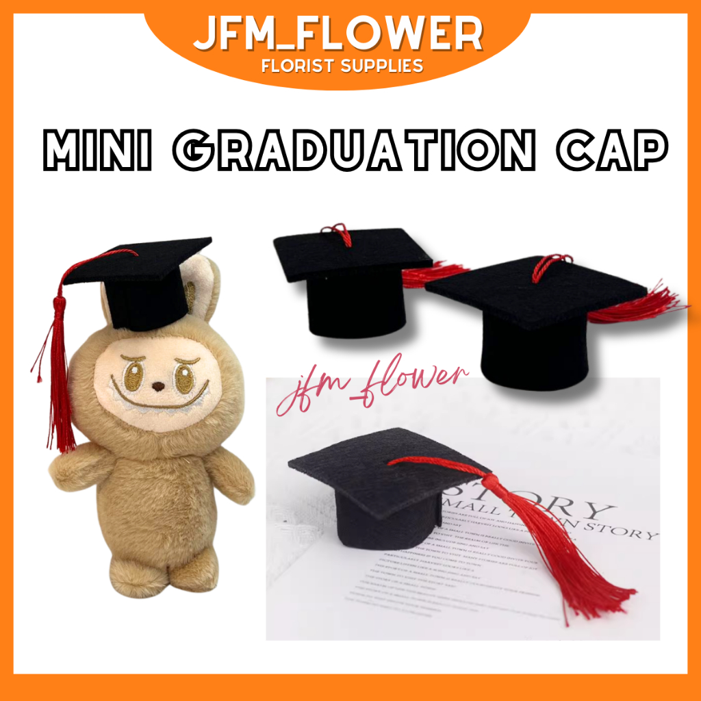 [RM1.80/PCS] **10PCS** Mini Graduation Cap/Mortarboard/ Convocation Hat ...