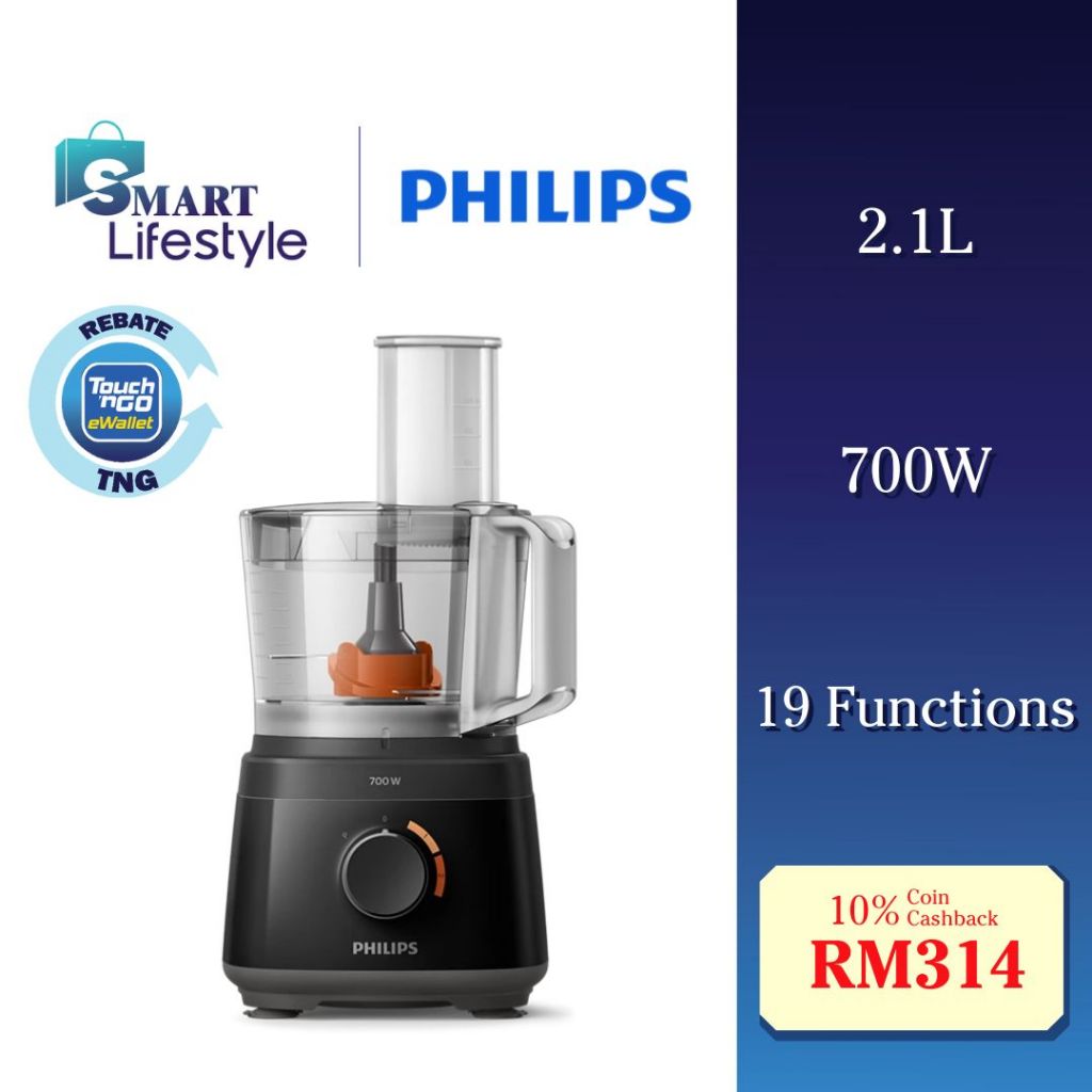 Philips 700W Daily Collection Food Processor (2.1L) with 19 Functions ...