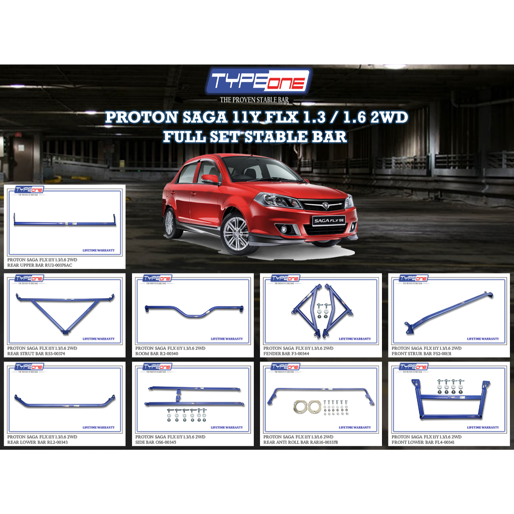 🔥Ready Stock🔥 TYPE ONE STABLE BAR - PROTON SAGA FLX 11Y / PROTON SAGA ...