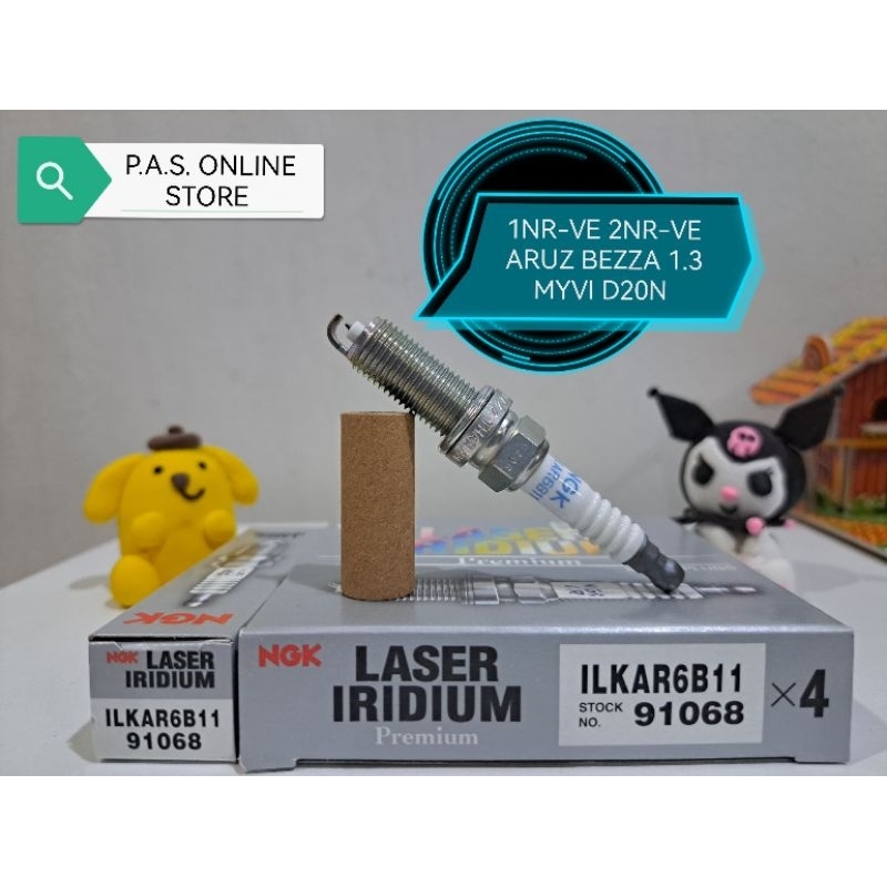 ORIGINAL ILKAR6B11 (91068) NGK LASER IRIDIUM SPARK PLUG TOYOTA VIOS ...