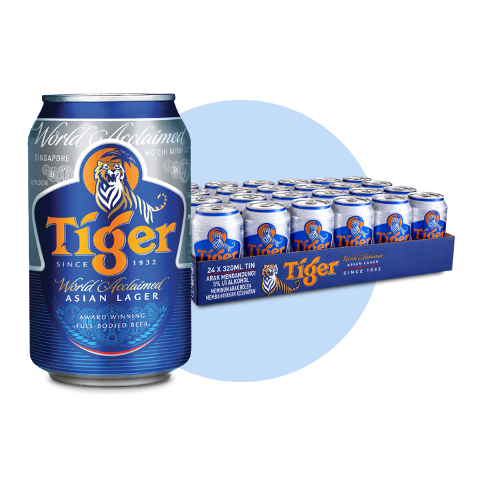 Tiger beer can 320ml lager beer (READY STOCK) | Shopee Malaysia