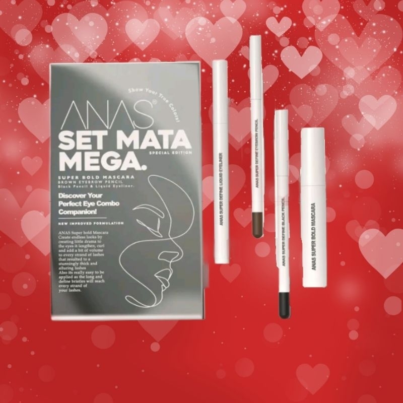 (raya set ) 💗Anas set mekup baru (mascara mata bulu lentik + eyeliner ...