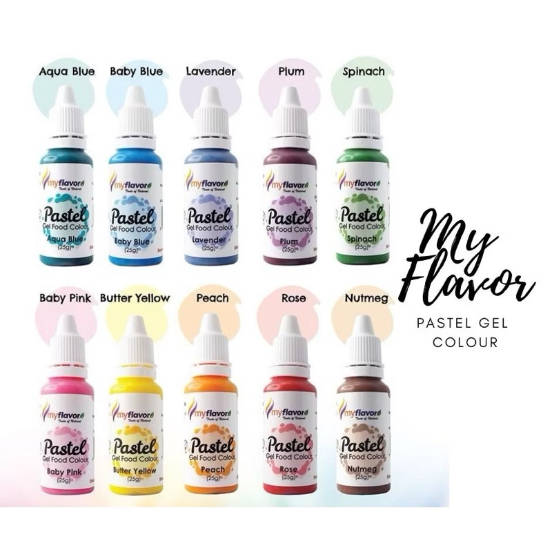 My Flavor My flavour pastle color Gel Based Food Coloring Special ...
