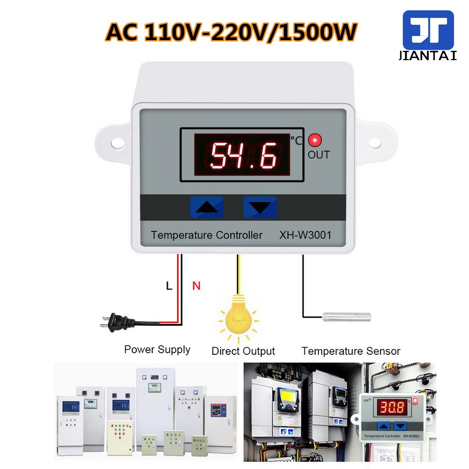 110-220V AC Digital LED Temperature Controller XH-W3001 for Arduino ...
