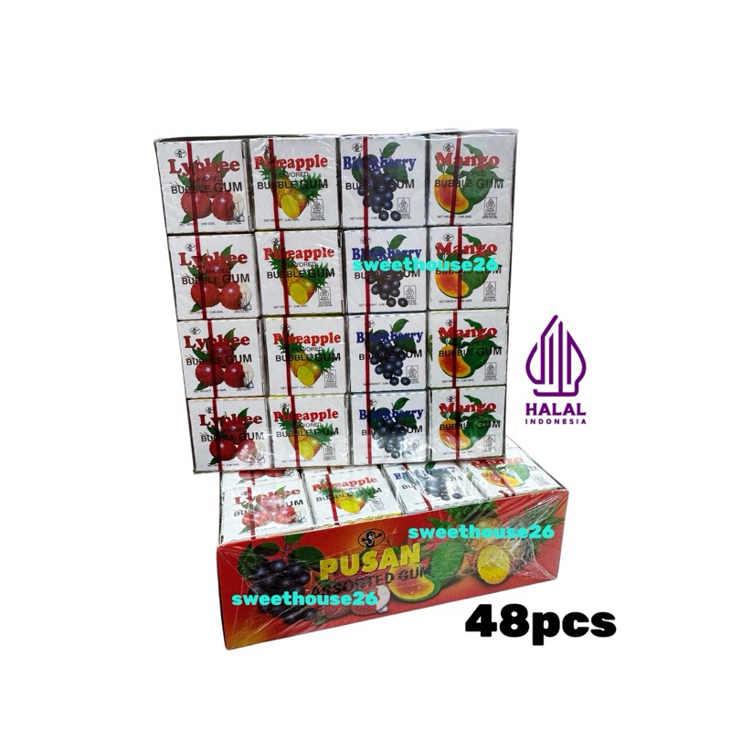Pusan Bubble Gum 48pcs Childhood Snack（Halal） | Shopee Malaysia