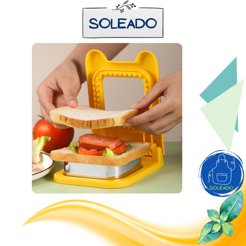 Square Sandwich Cutter & Sealer Flip Sandwich Cutting Tool Kids ...