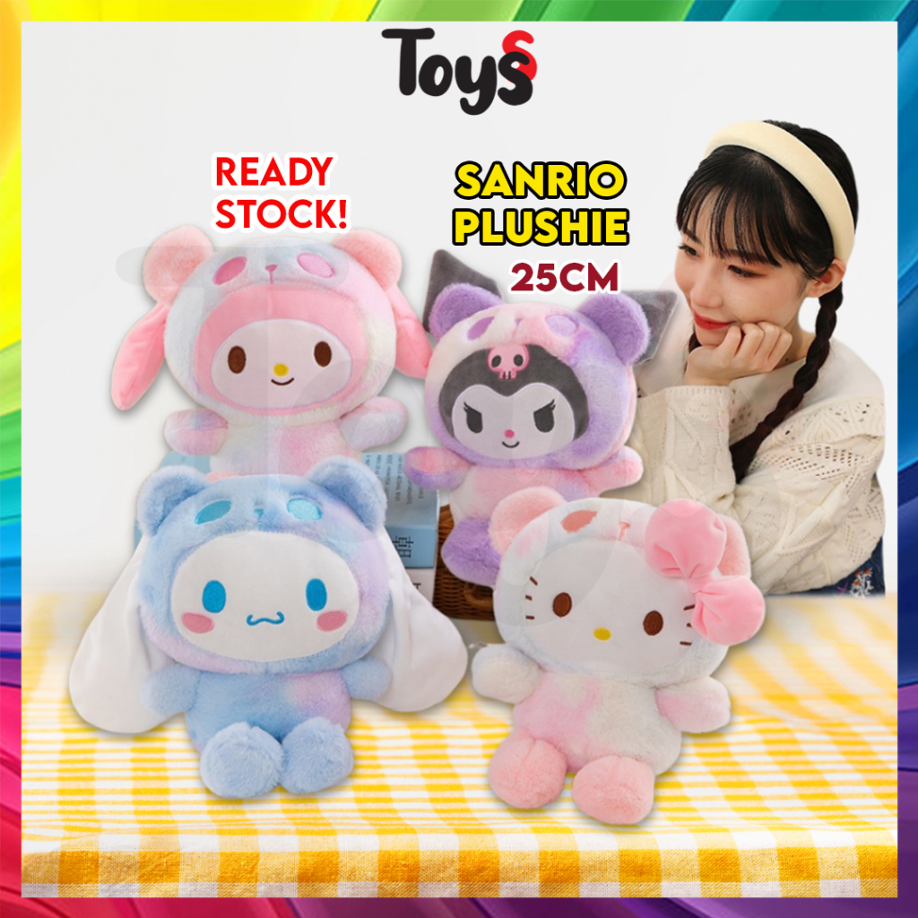 Toyss Sanrio Plush Kuromi Plushie Patung Kuromi Cinnamoroll Doll My ...