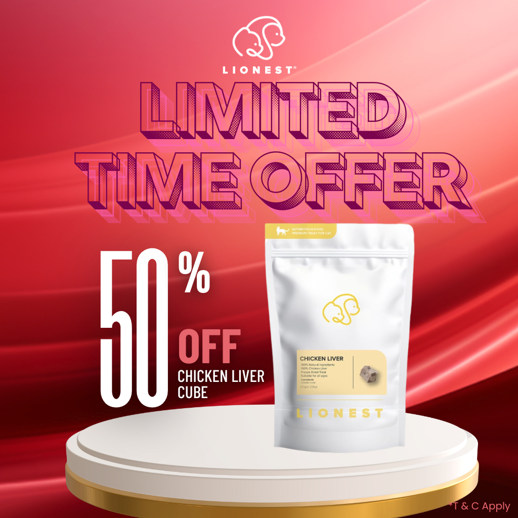 【Limited Promo】LIONEST PETS Chicken Liver Cube (Feast Pack 100g ...