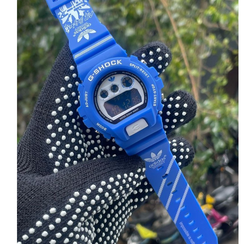 G Shock Adidas Digital Sports Watch For Man and Women Jam Tangan Lelaki Perempuan Jelly Black ...