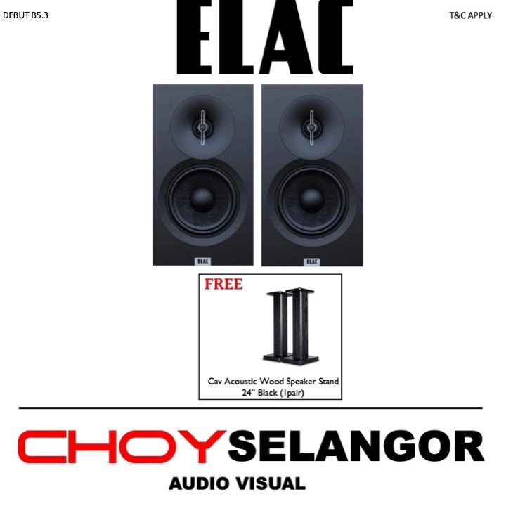 Elac Debut DB53 Bookshelf Speaker Pair | Shopee Malaysia