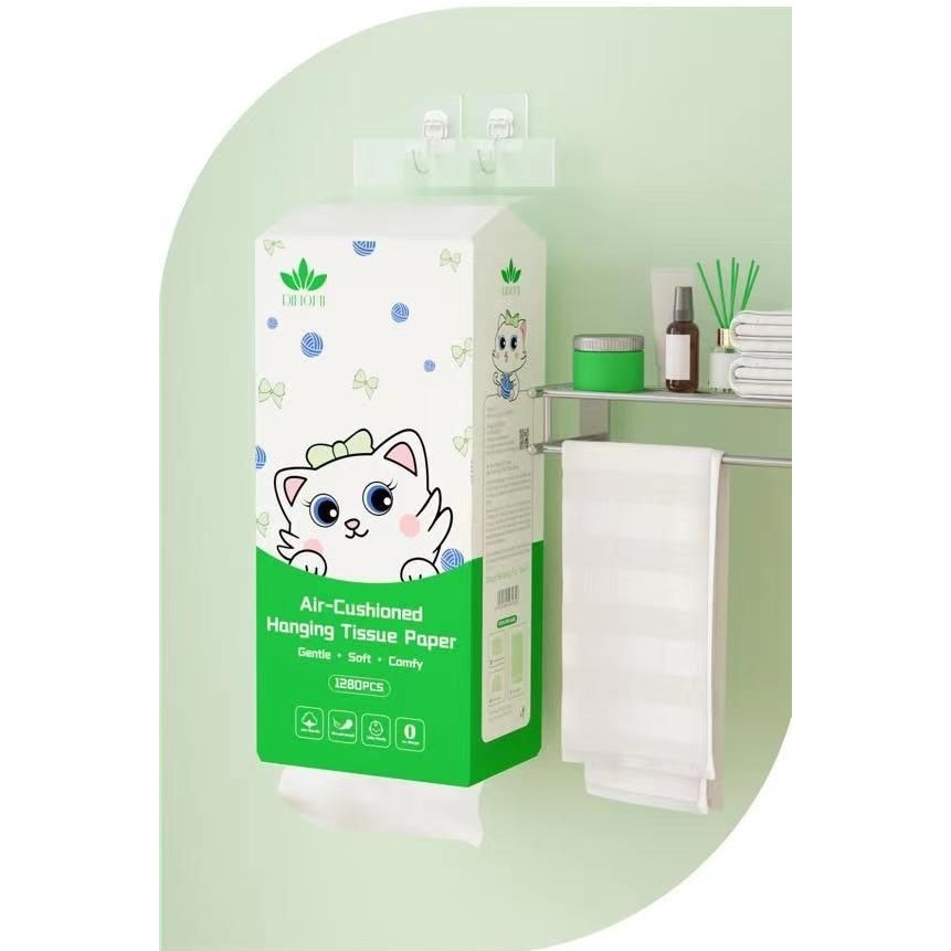 DINOMI 1 Pack Air Cushion Tissue 4-Ply 1280 sheets Deluxe Comfort ...