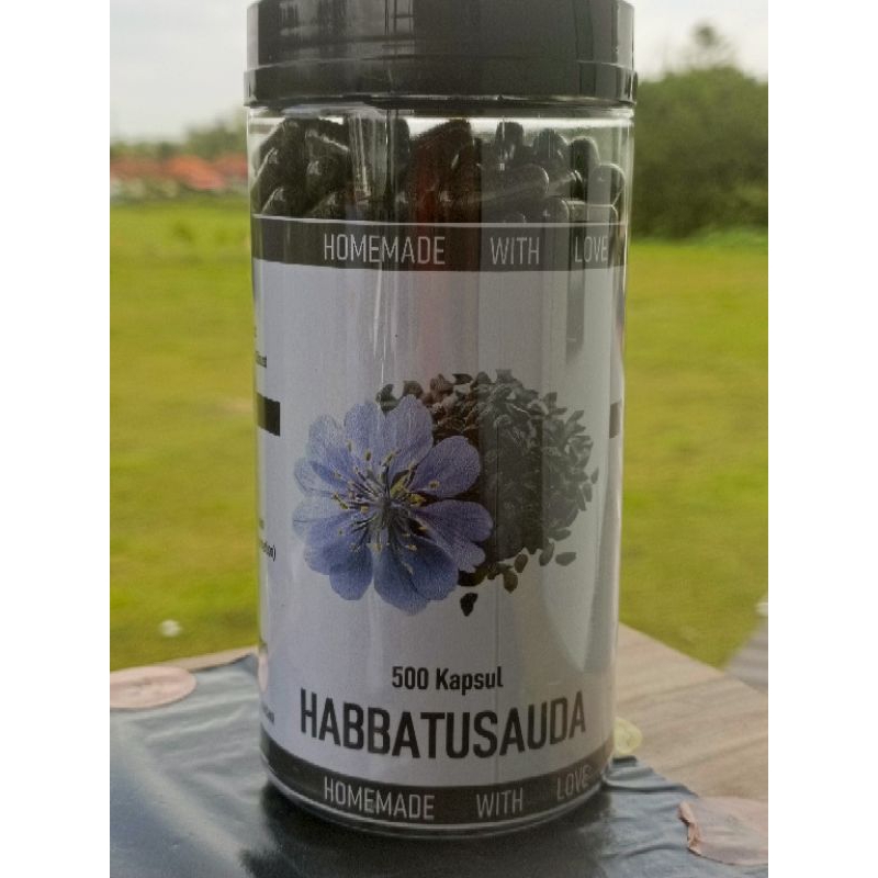 500 Kapsul Habbatusauda | Jintan Hitam | Nigella Sativa | Black Seed ...