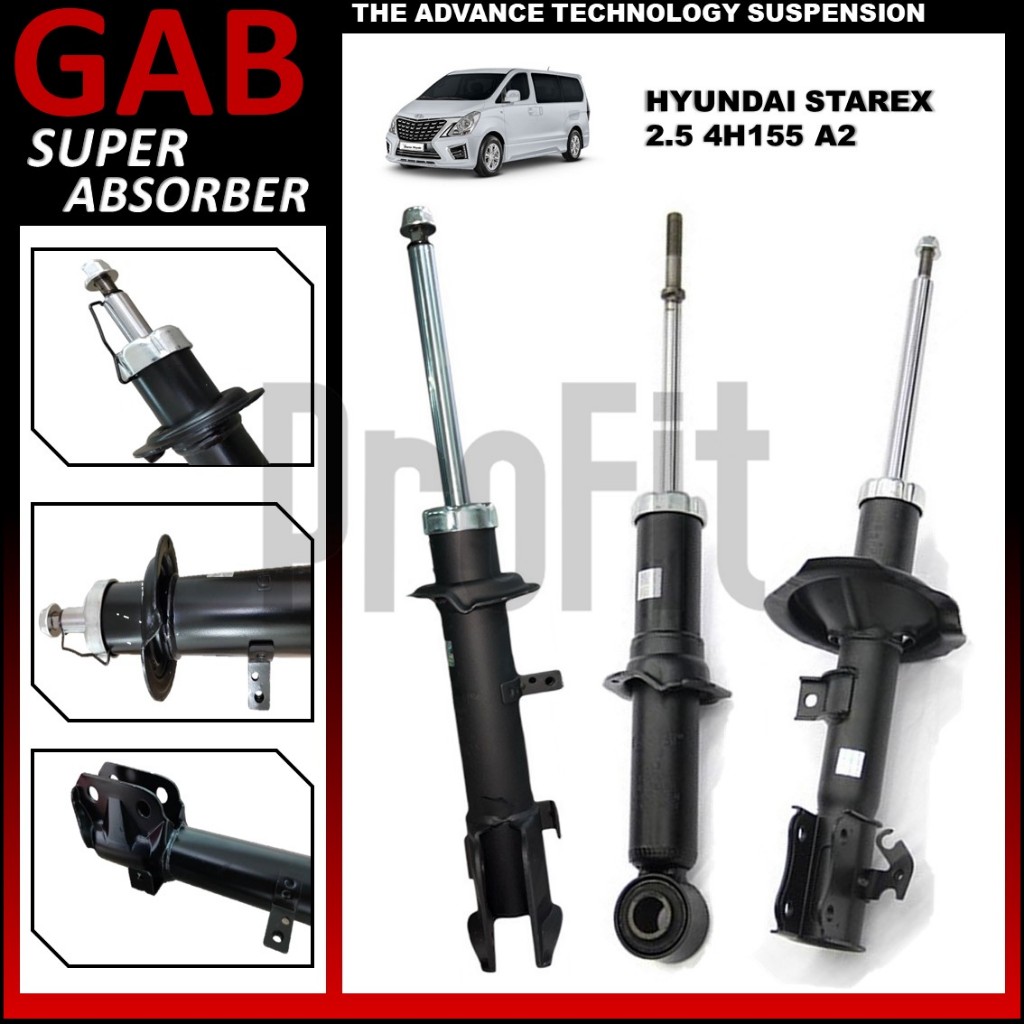 GAB SUPER BLACK FRONT ABSORBER - HYUNDAI STAREX 2.5 4H155 (A2) (2014 ...