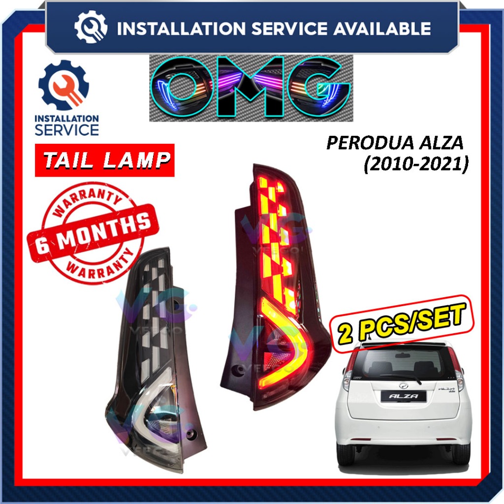 Perodua Alza 2009 - 2021 Dynamic Light Bar Tail Lamp | Shopee Malaysia