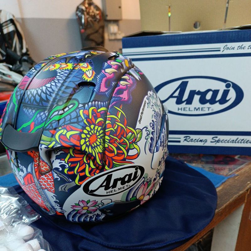 Arai VZ Ram Oriental Flat Blue helmet original Arai Japan | Shopee Malaysia