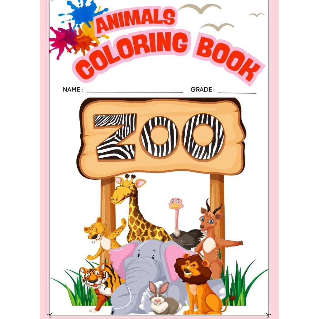 Edukids Coloring Worksheet Buku Mewarna Haiwan Mengenal Haiwan 彩色书儿童彩色书 ...