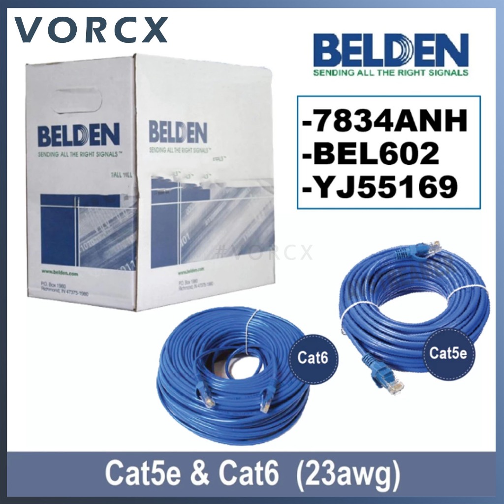 Belden Cat5e Cat6 cable 305m (23AWG) | Shopee Malaysia