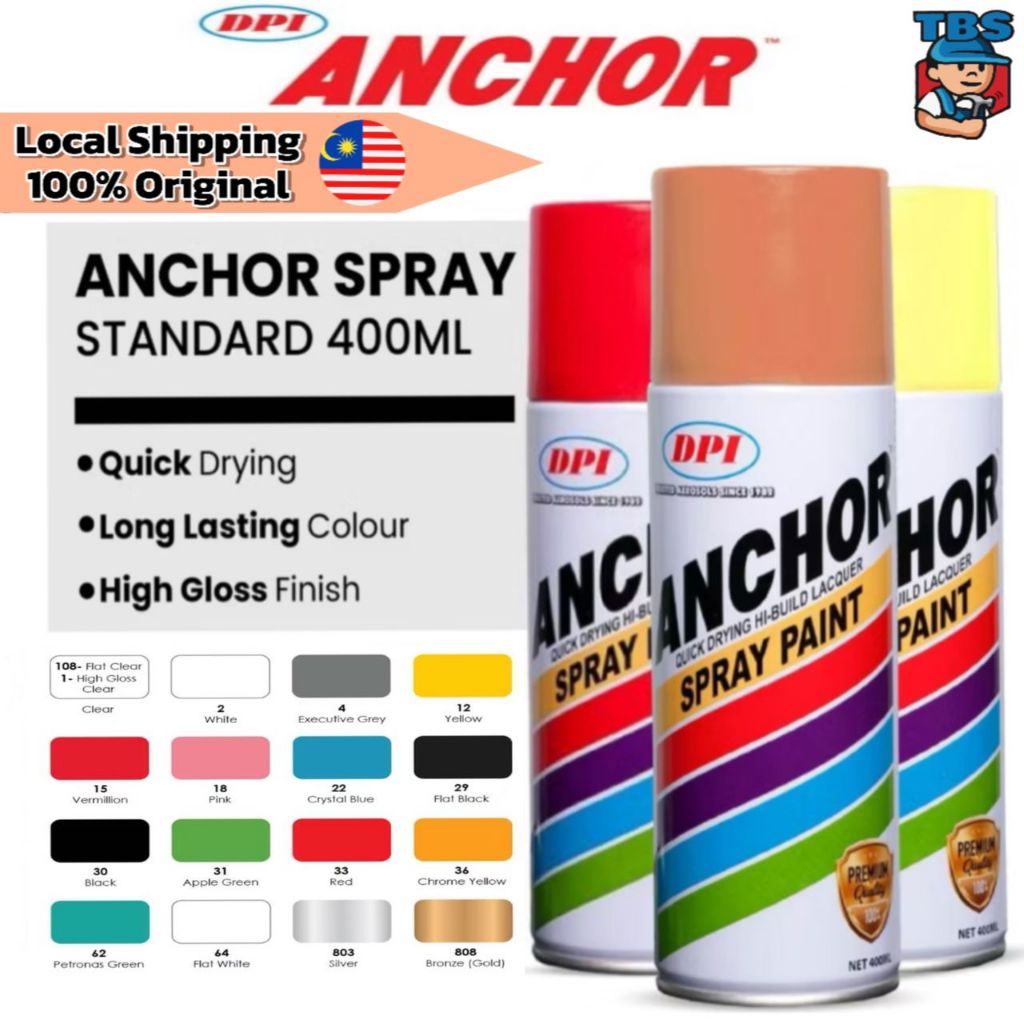 DPI ANCHOR Spray Paint Standard Automotive Motorcyle Spray Paint Cat ...