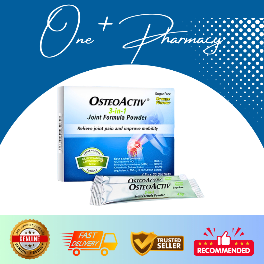 Osteoactiv 3-in-1 joint formula powder 4.5gx30 sachets (TWIN PACK) | Shopee Malaysia