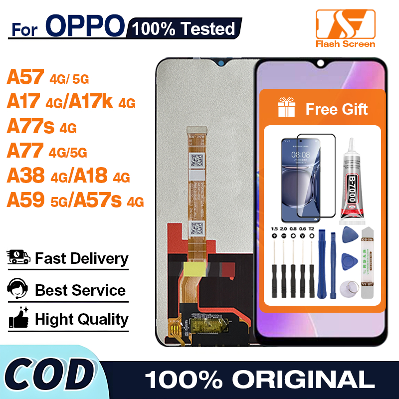 ORI LCD OPPO A57/ A17/ A17k/ A77s/ A38/A18/A77/A59/A57s High-Quality ...