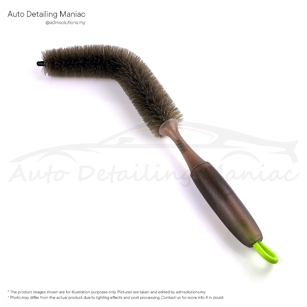 Small Bendable Bristle Brush (Slim Profile) Wheel Barrel Rim Fender ...
