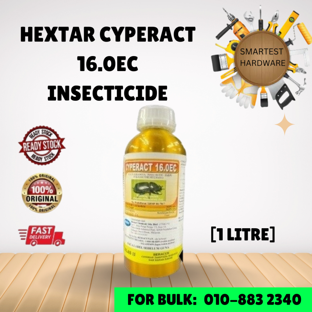 Hextar Cyperact 16.0EC Insecticide/ Cypermethrin/ Racun Serangga/ 杀虫剂/ Racun Ulat Pengorek Buah ...