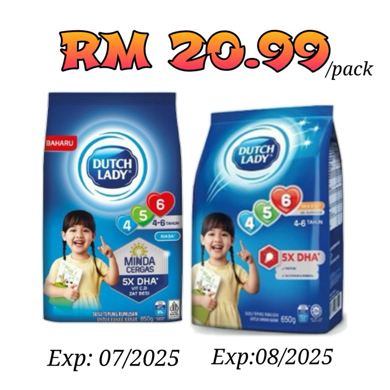 Dutch Lady 456 Asli/Madu ( 850g) | Shopee Malaysia