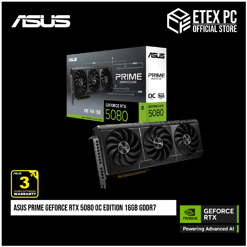 ASUS Prime GeForce RTX 5080 OC Edition 16GB GDDR7 # PRIME-RTX5080-O16G ...