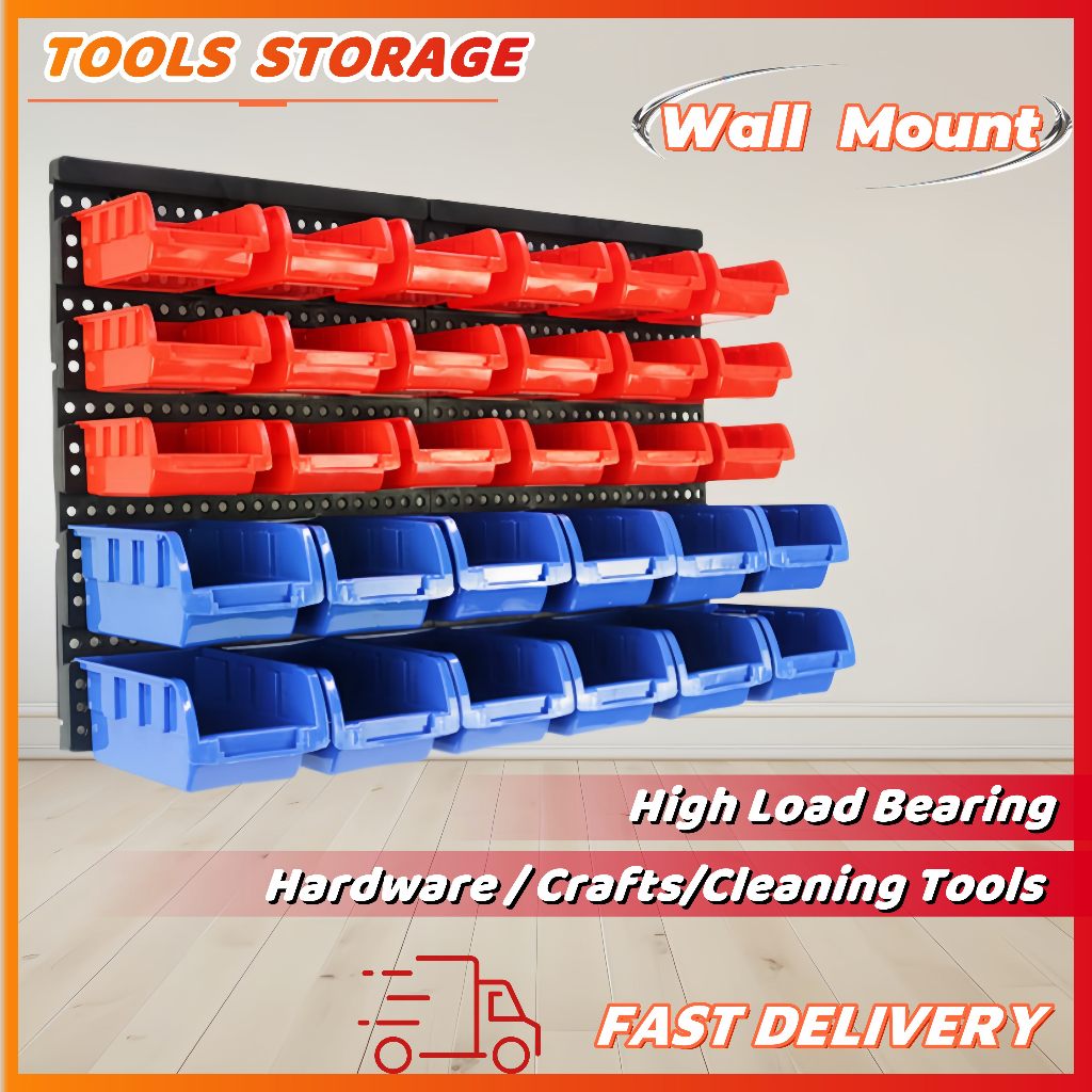 Hardware Parts Storage Bin Rack,Accessories Storage Board,Pegboard ...