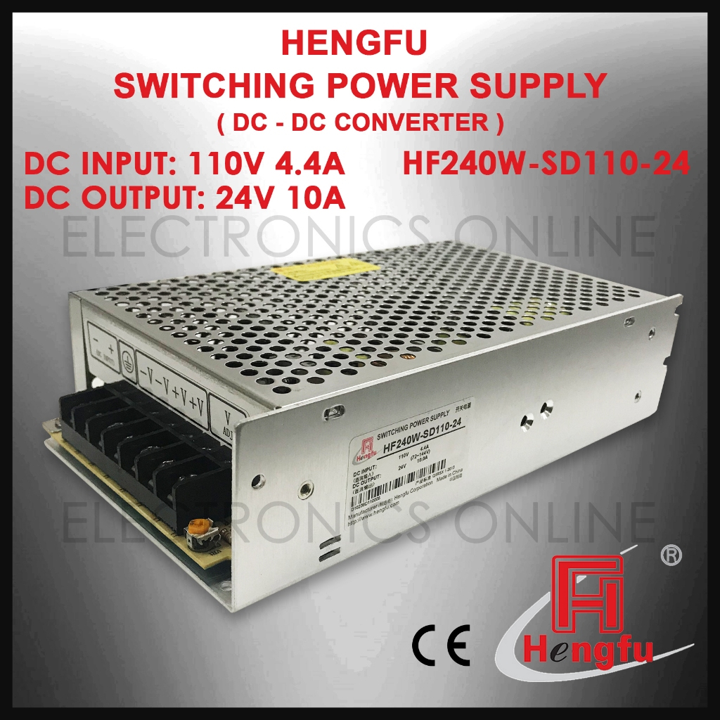HF240W-SD110-24 HENGFU 240W DC-DC Converter Input 110V DC output 24V DC ...