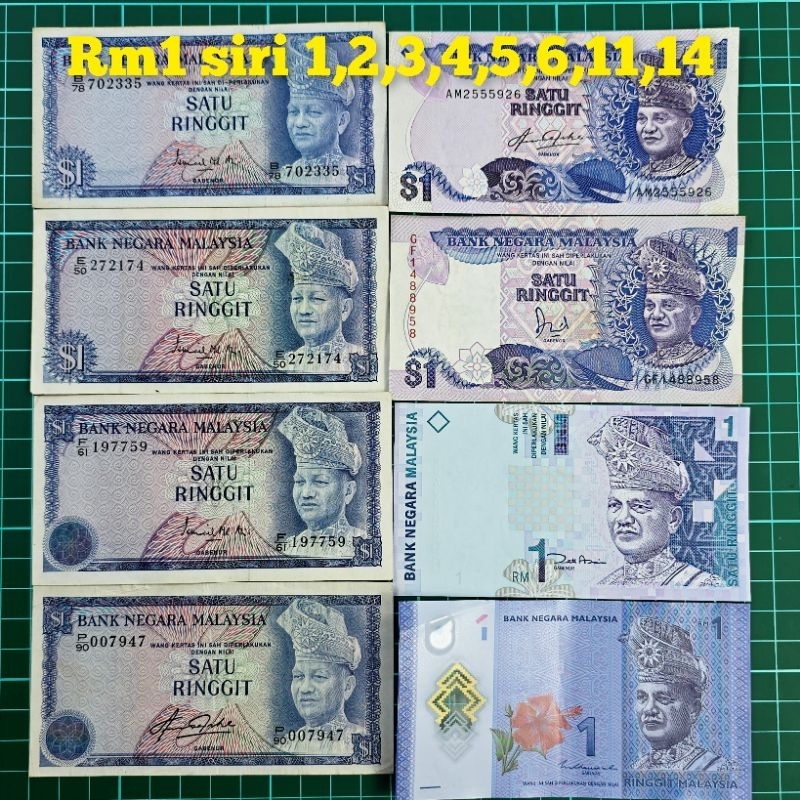 (A20) rm1 siri 1,2,3,4,5,11,14 duit kertas lama duit syiling lama duit lama wang lama | Shopee ...