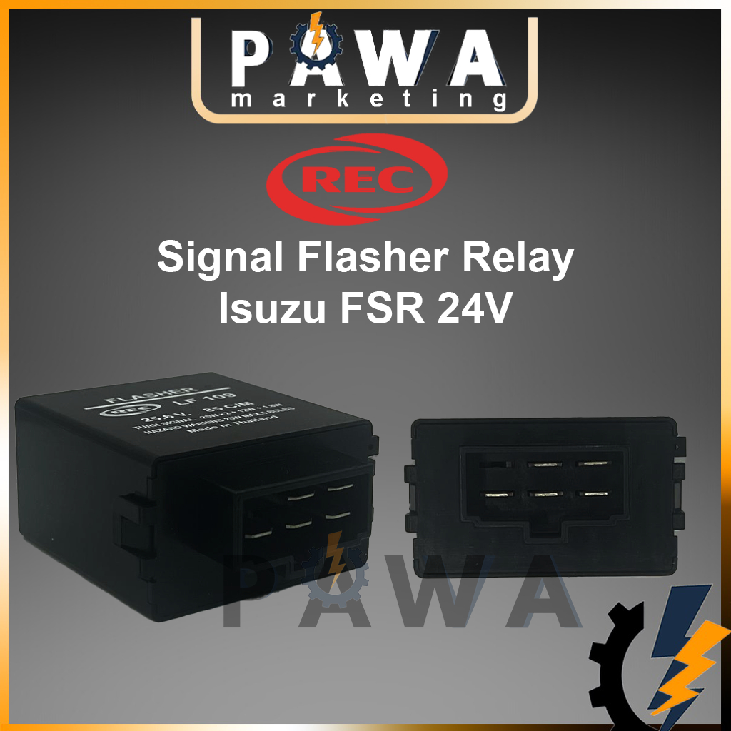 REC 100% Thailand Authentic Signal Flasher Relay Double Signal Relay ...