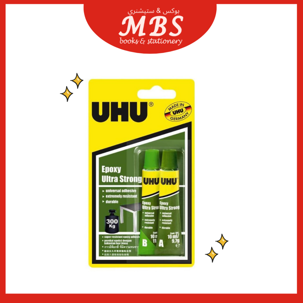Uhu 37550 2 X 10ml Epoxy Ultra Strong 300kg | Shopee Malaysia