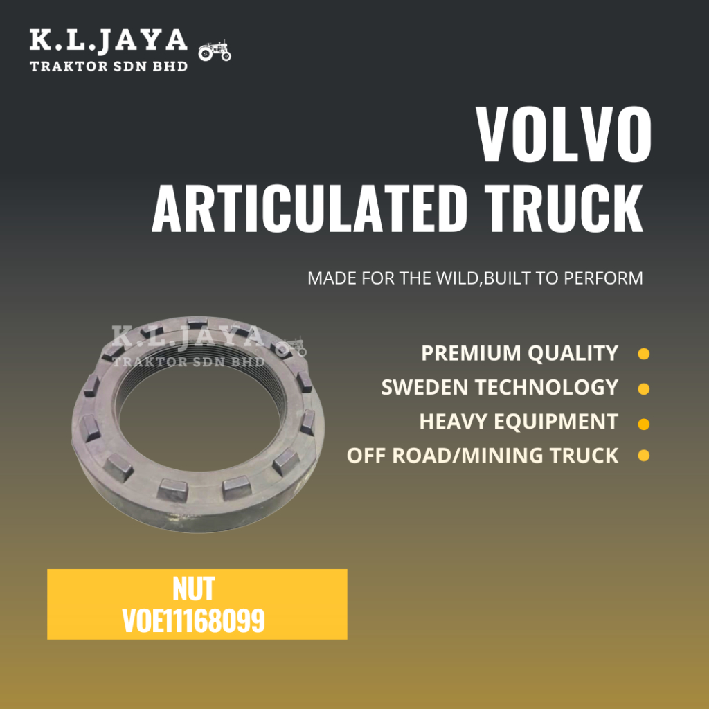 VOLVO ARTICULATED NUT VOE11168099 A25D A25E A40D [VOLVO DUMP TRUCK ...