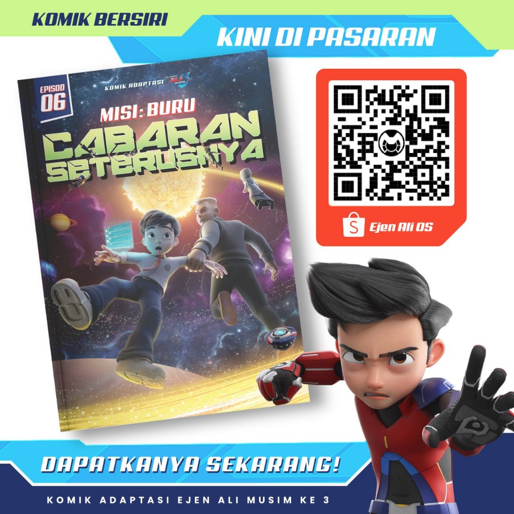 KOMIK ADAPTASI | EJEN ALI MISI: BURU | MUSIM 3 | EPISOD 6 | Shopee Malaysia