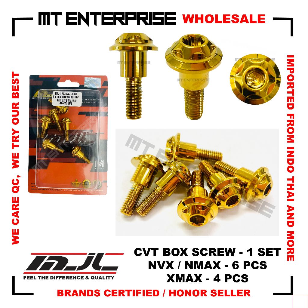 FREE 2 YAMALUBE OIL - MJL Original Yamaha CVT Box Screw - 1 set - 6/4 ...