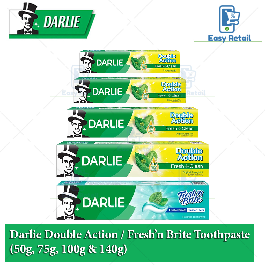 Darlie Double Action / Fresh'n Brite Toothpaste / Ubat Gigi (50g, 75g ...