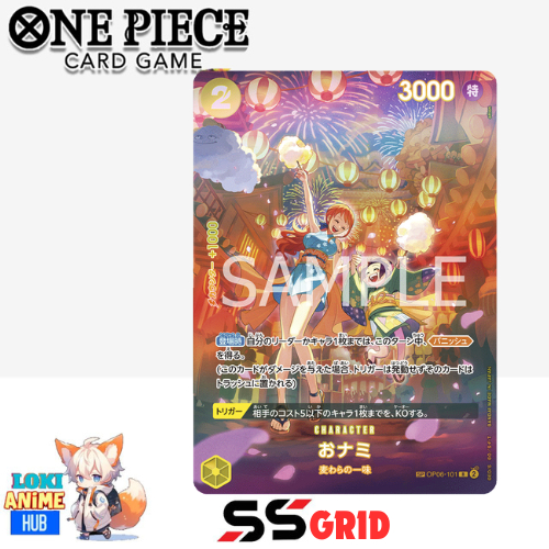 ONami O-nami nami AA tiak tongek Parallel OP06-101 one piece card game SP Gred SS grid 500 Years ...