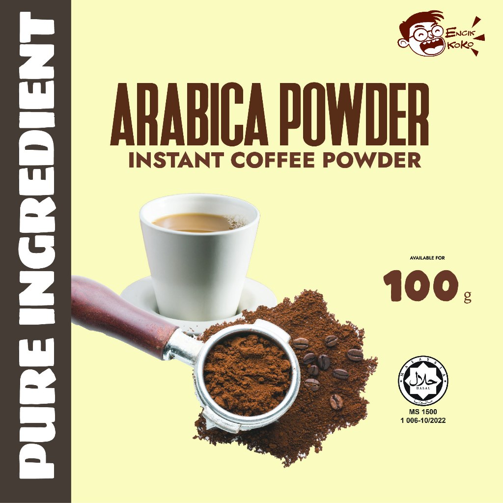 ARABICA INSTANT COFFEE POWDER / SERBUK KOPI SEGERA - 100G | Shopee Malaysia