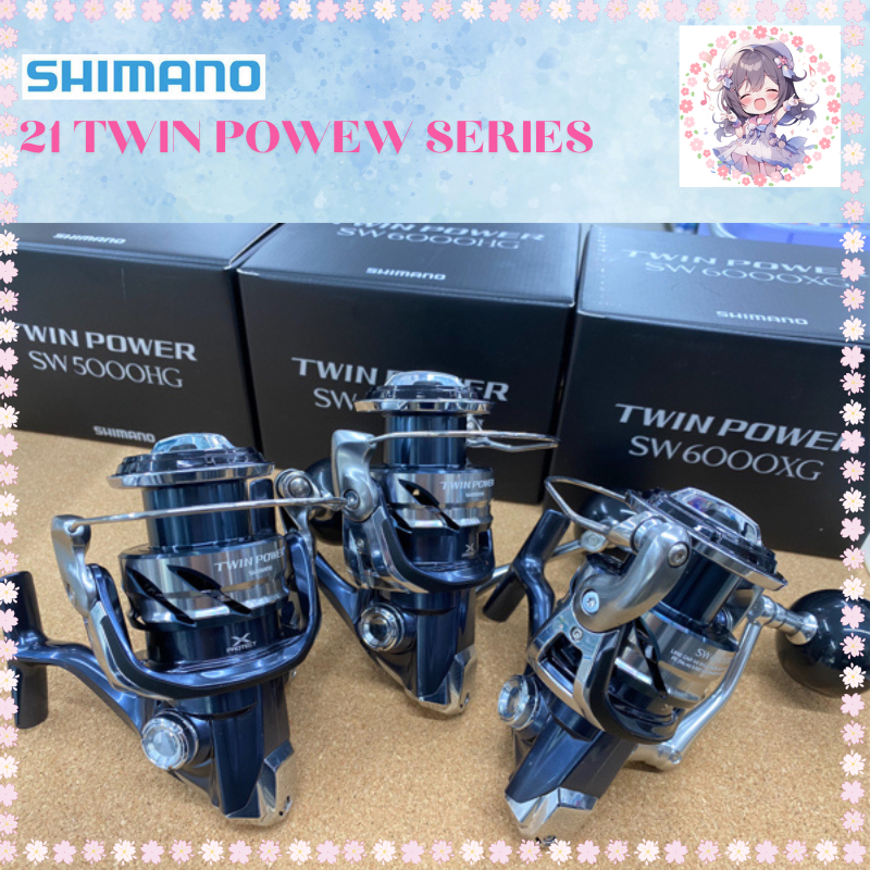 SHIMANO Twin Power SW 2021 SERIES 4000-14000/XG/PG/XG spinning reel for offshore jigging and ...
