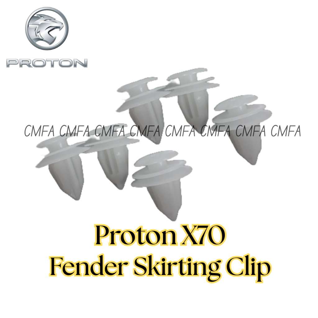 PROTON X70 Fender Skirting Clip Front/Rear (10pcs per pack) | Shopee ...