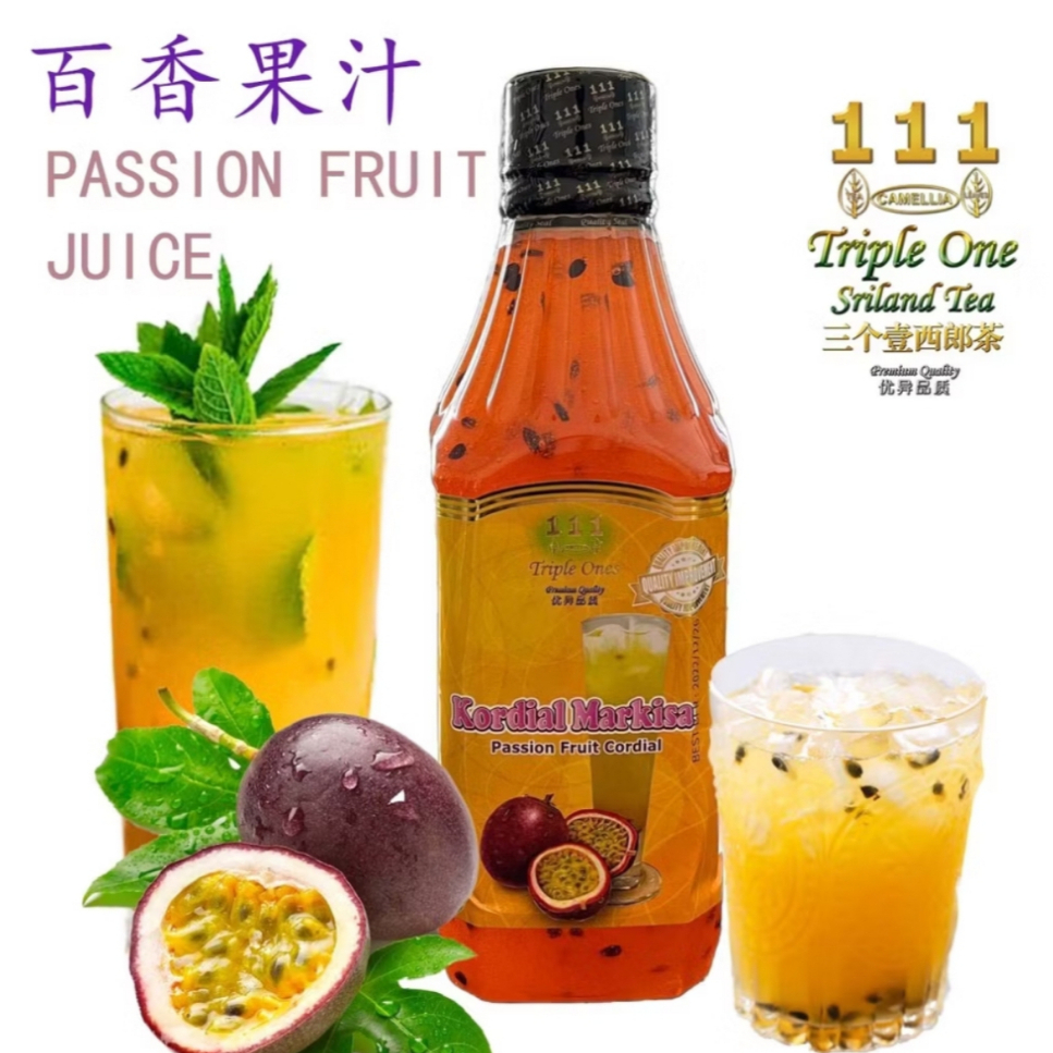 (TRIPLE ONE 111) Passion Fruit Concentrated Juice / Kordial Jus Buah ...