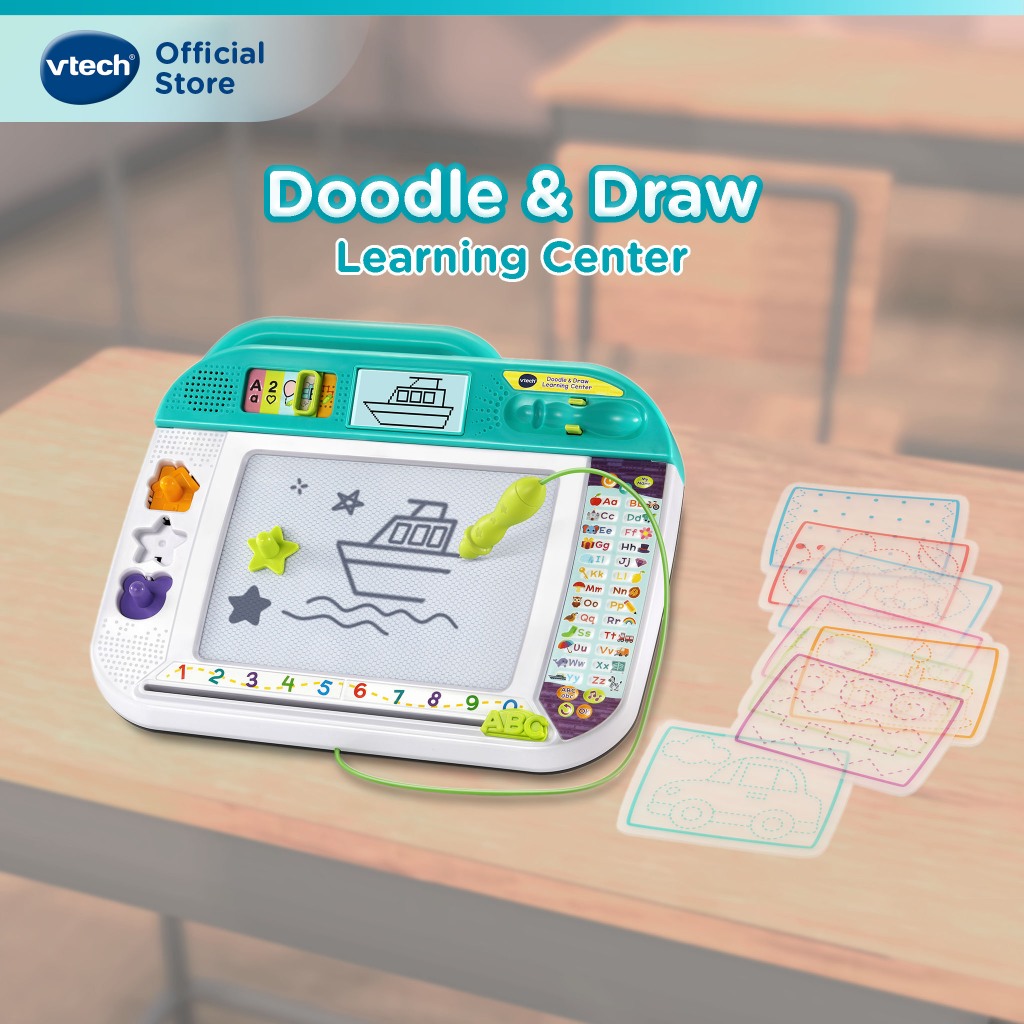 VTech New Drawing Board Toys Doodle & Draw Learning Center Kids ...