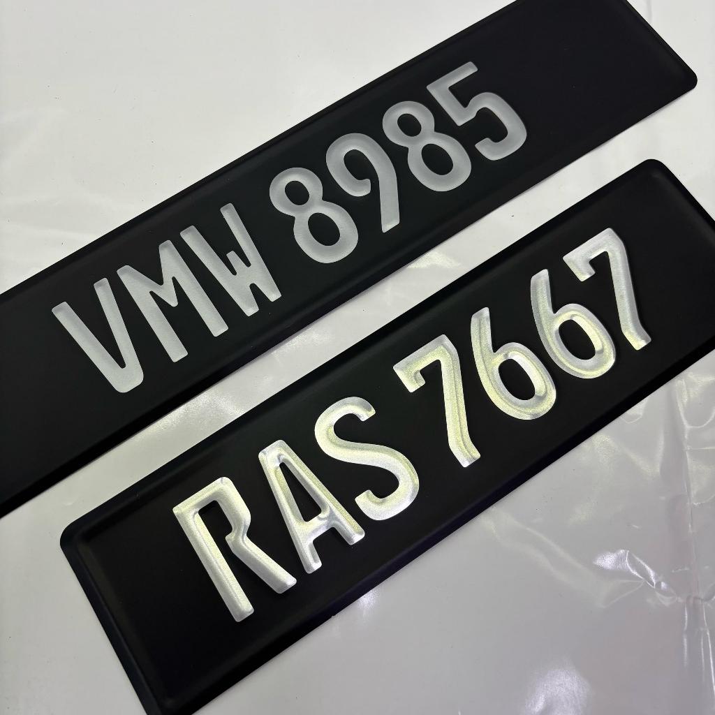 Nombor Plate Kereta Besi Ketuk Aluminum Car Number Plate EURO | Shopee ...