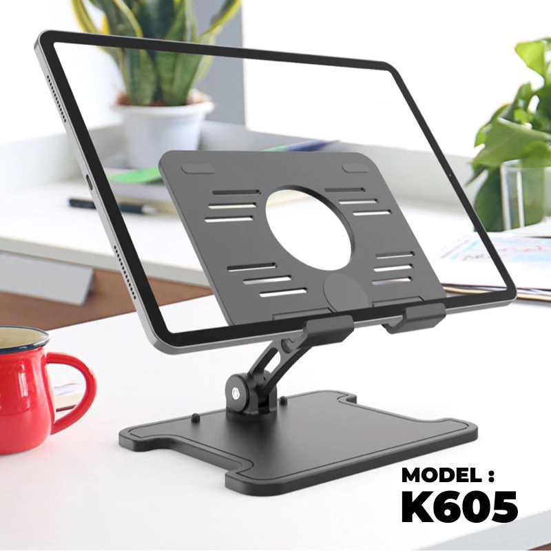K605 Foldable Desktop Tablet Holder & Phone Stand Holder Portable and ...