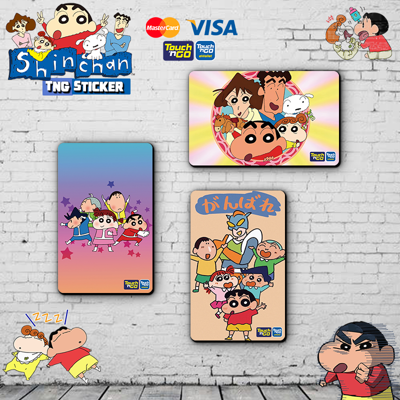 Crayon Shin-chan and Friends TNG Pelekat - Tng Touch N Go/Bank kad ...
