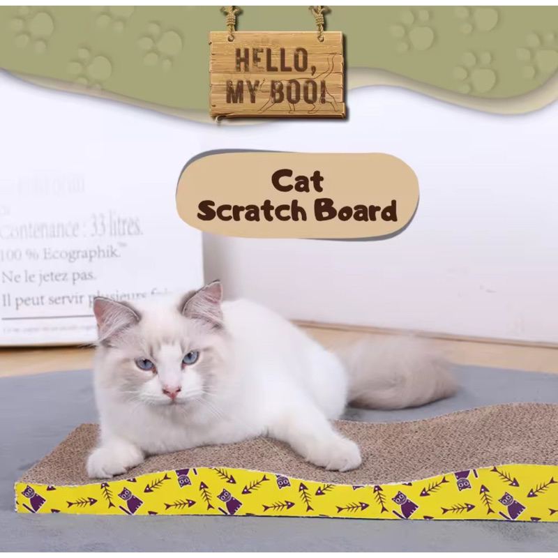 Cat Scratcher Board Wave Design | Shopee Malaysia