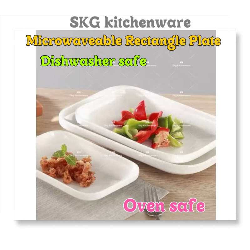 14”-18” Microwaveable White Ceramic Nordic Style Big Rectangle Fish ...