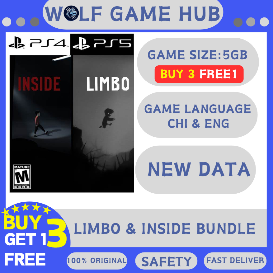LIMBO & INSIDE Bundle（PS4 & PS5 ) Game Digital Download Permainan ...